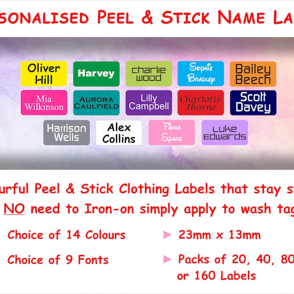 Uniform Sticker Labels - Etsy UK