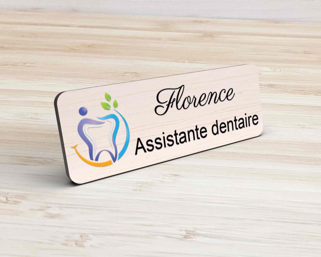 Customizable Color Dental Badges, Dental Office, Dental Surgeon ...