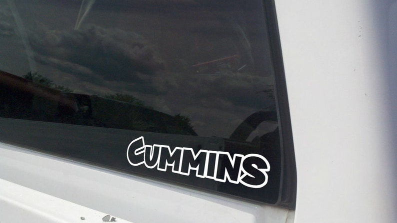 Cummins Word Outline Turbo Diesel Decal Sticker Vinyl - Etsy Australia