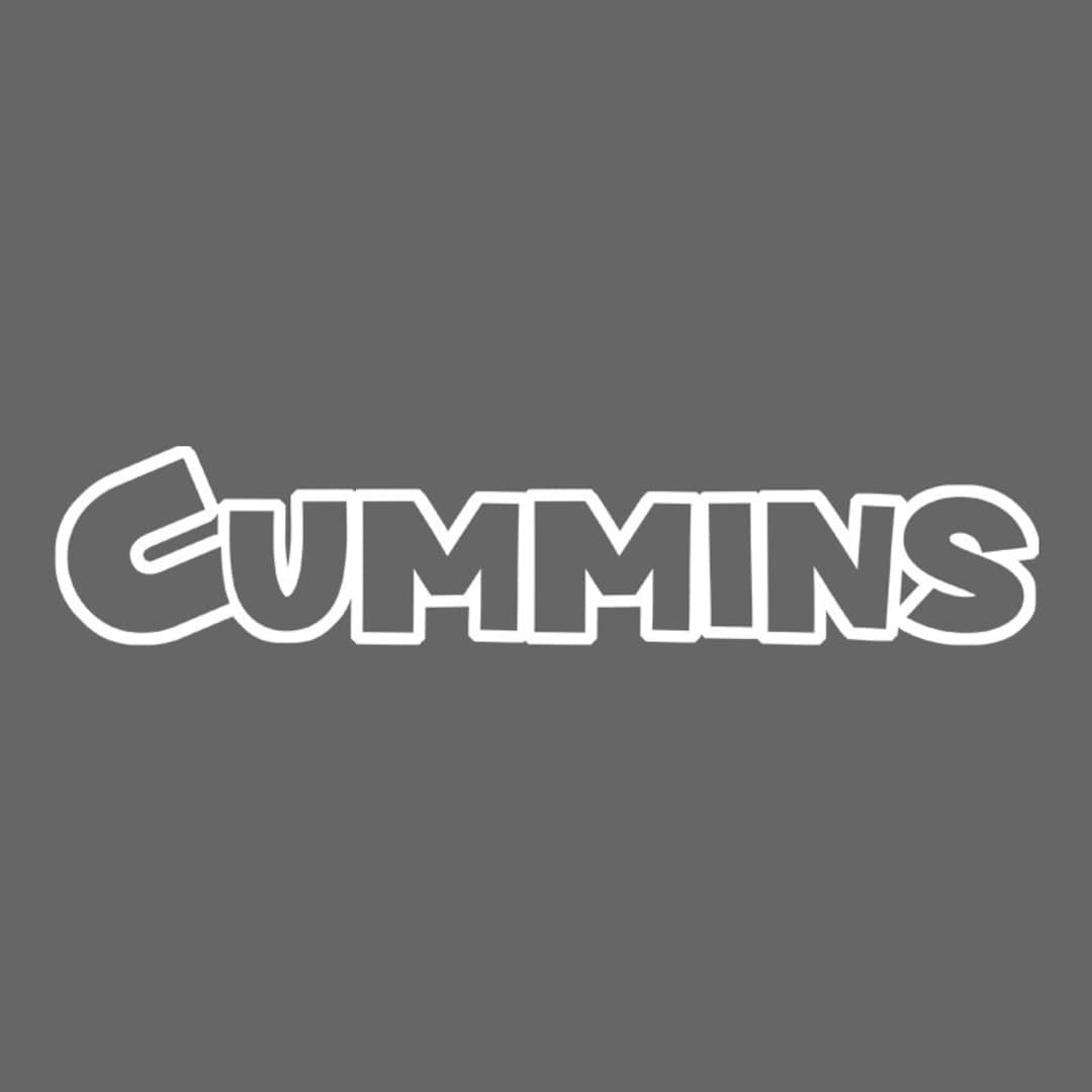 Cummins Word Outline Turbo Diesel Decal Sticker Vinyl - Etsy Australia