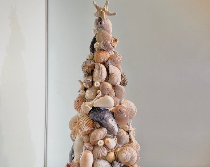 Seashells Tree / Coastal Tree / Shells Tree / Beach House Decor / Xmas ...