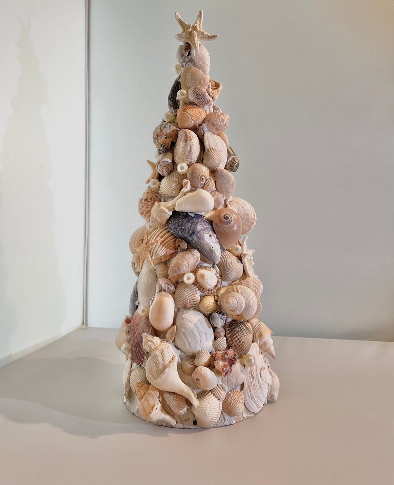 Seashells Tree / Coastal Tree / Shells Tree / Beach House Decor / Xmas ...