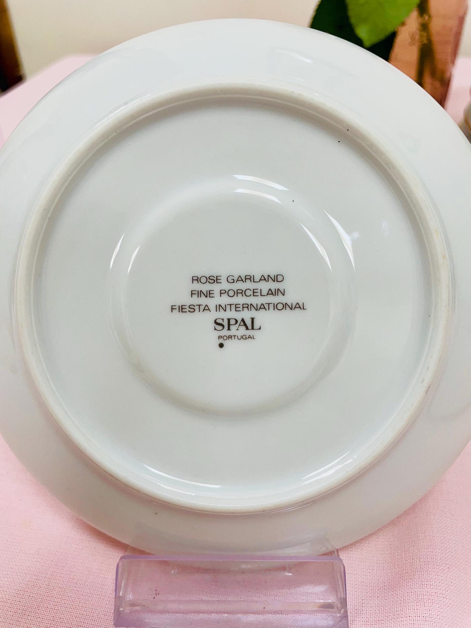 Very Pretty Vintage Early 1980’s SPAL Portugal Rose Garland Pattern ...