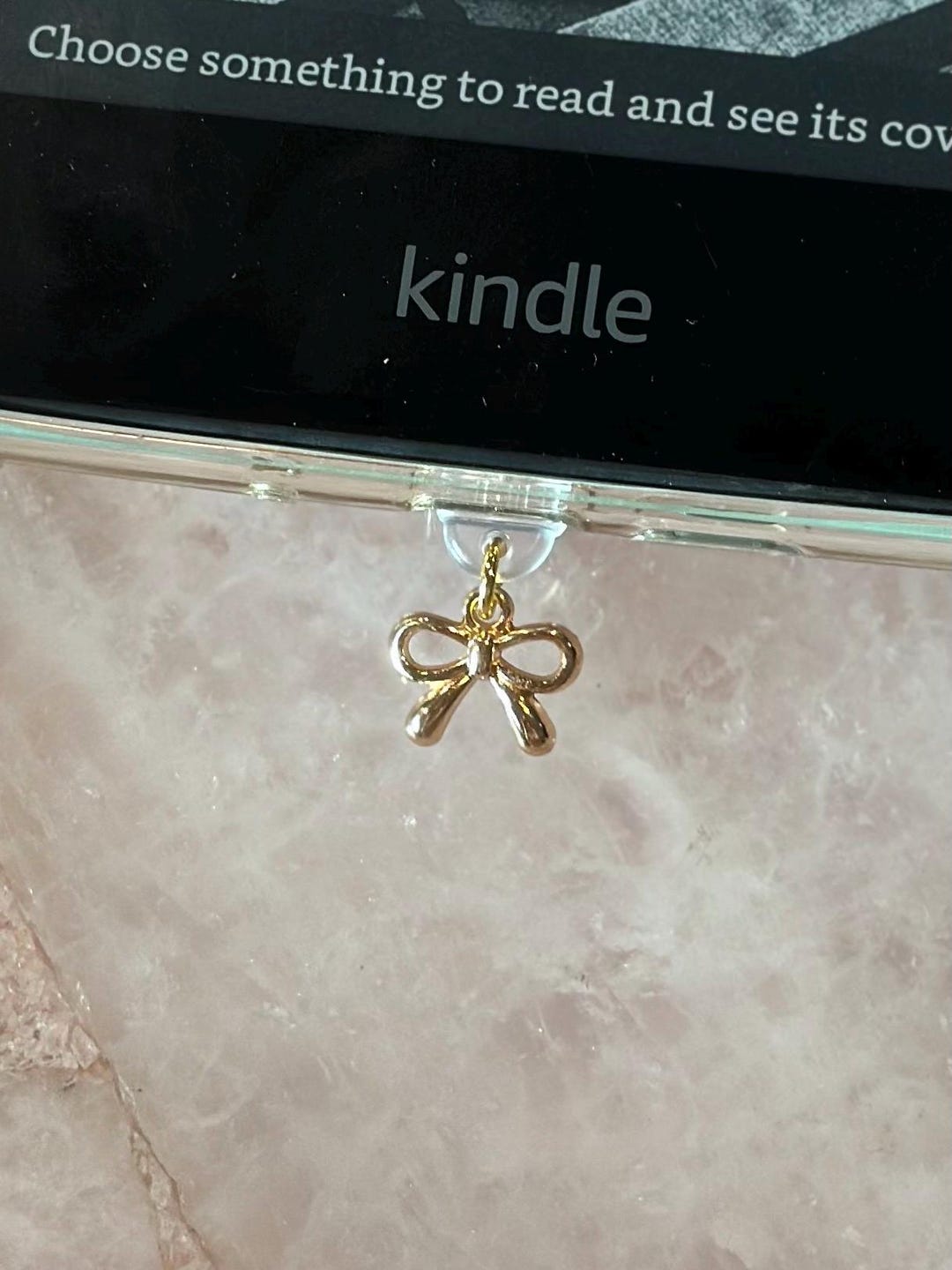 Metal Bow Kindle Charm | USB-C Dust Plug | Usbc Phone Charm - Etsy