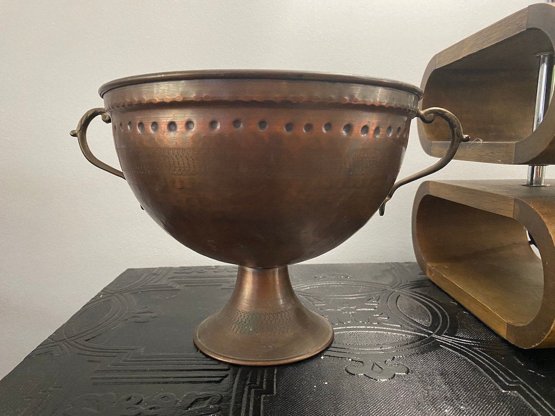 Brass Gothic Style Bowl With Handles - Etsy