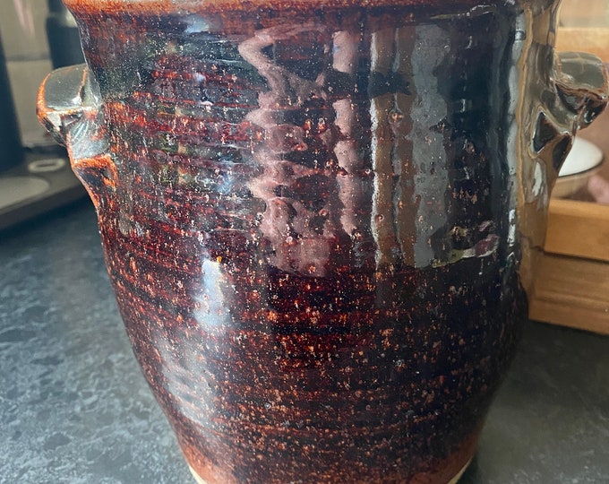 Clive Phillip Moore Glazed Stoneware Pot - Etsy