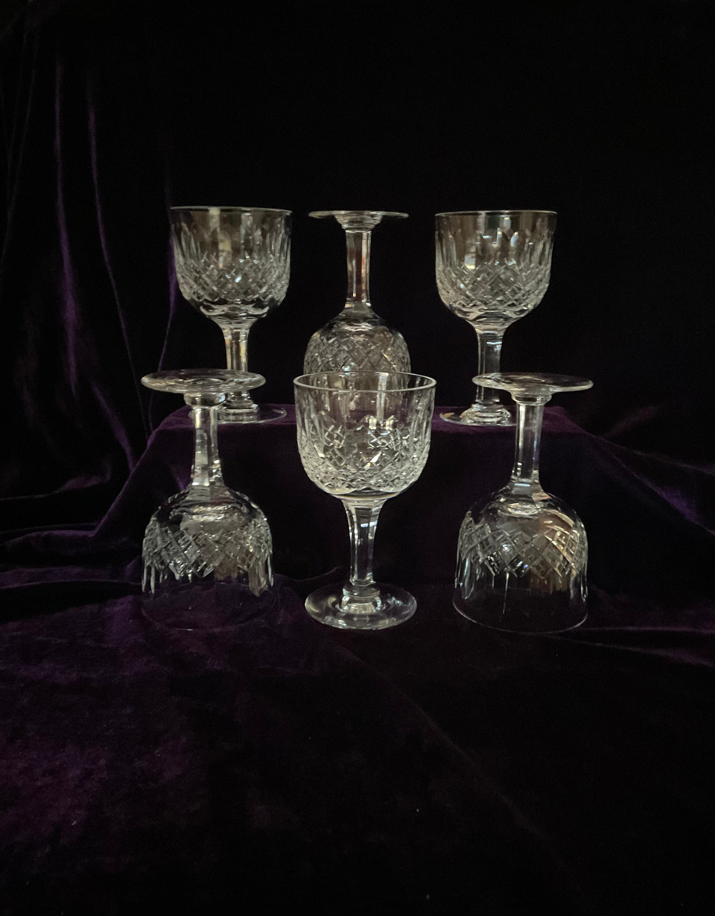 THOMAS WEBB GLASSES Normandy/claret Crystal - Etsy