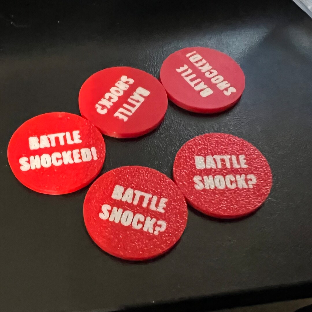 Battle Shock Tokens - 3d Printed - Etsy