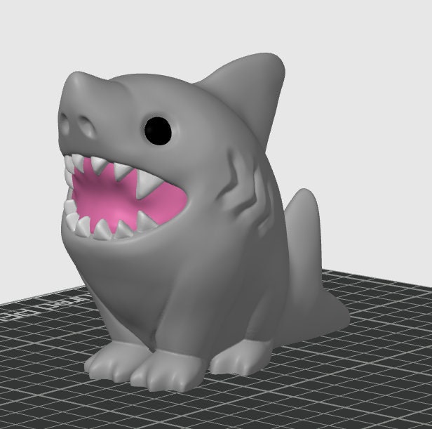 Jeff the Shark 3d Print - Etsy