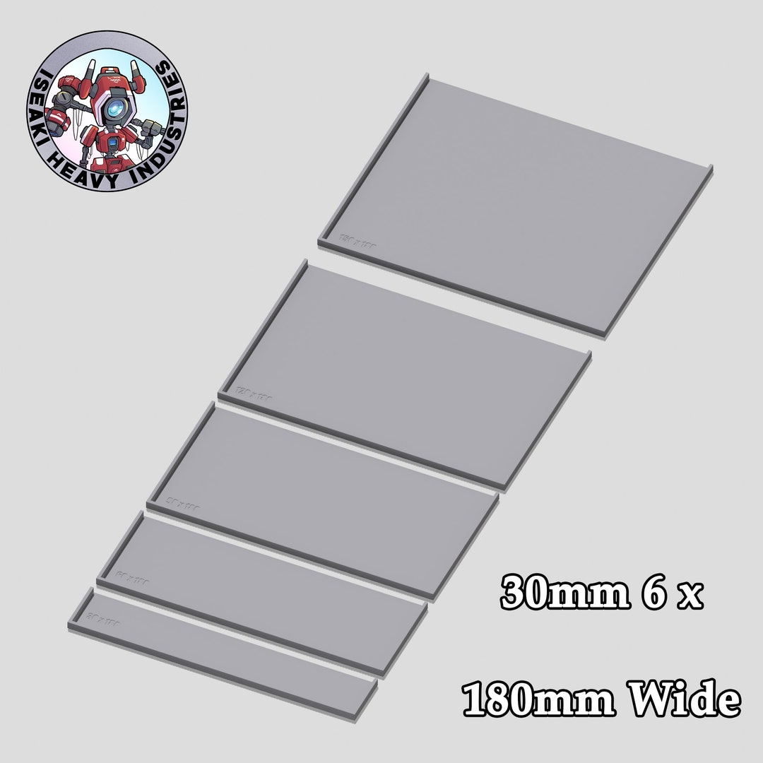 30mm Square Base 6x1, 6x2, 6x3, 6x4, 6x5 Movement Trays - 3d Printed - Etsy
