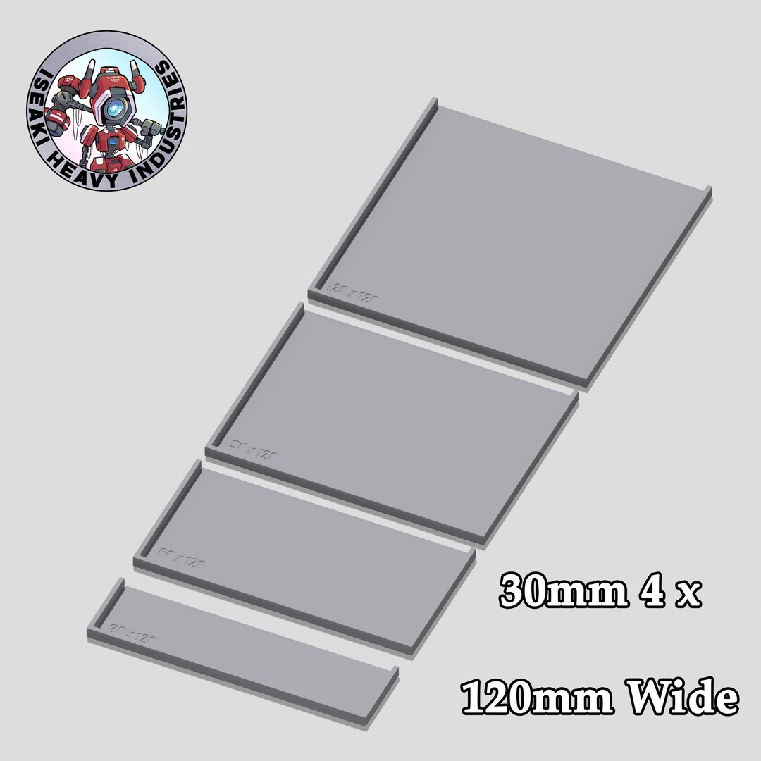 30mm Square Base 4x1, 4x2, 4x3, 4x4 Movement Trays - 3d Printed - Etsy