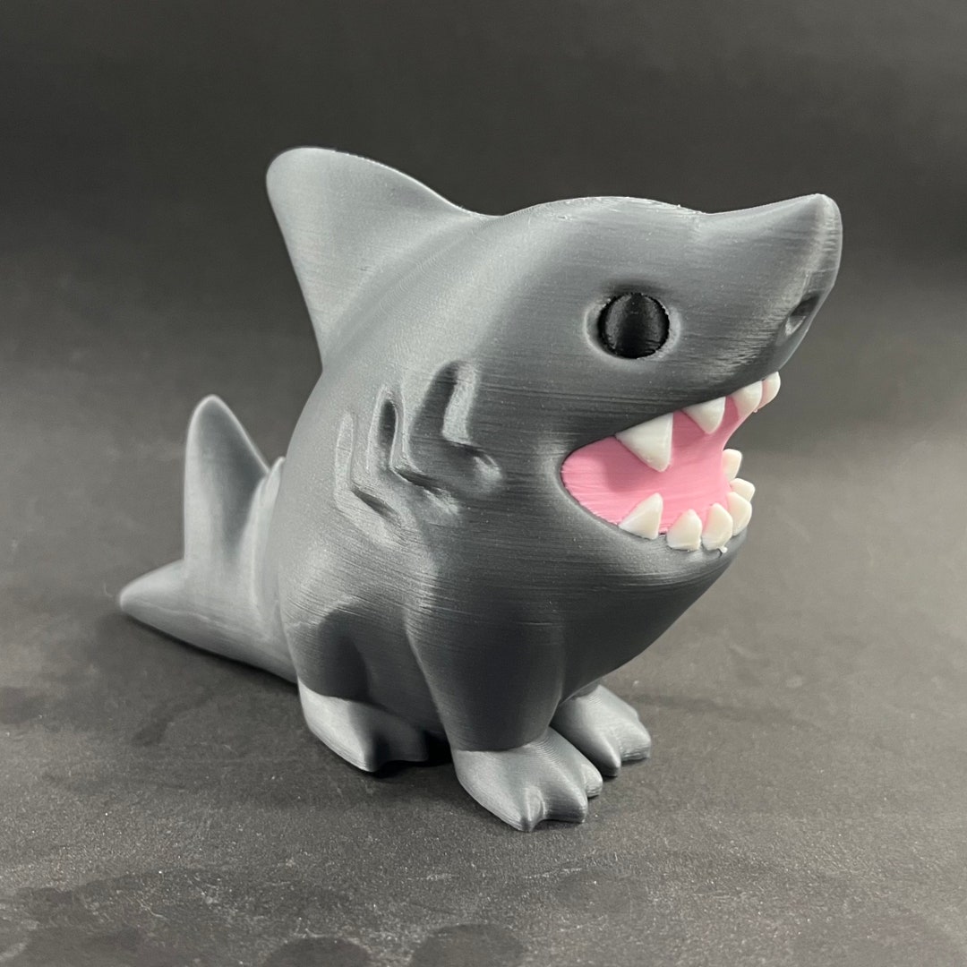 Jeff the Shark - 3d Print - Etsy