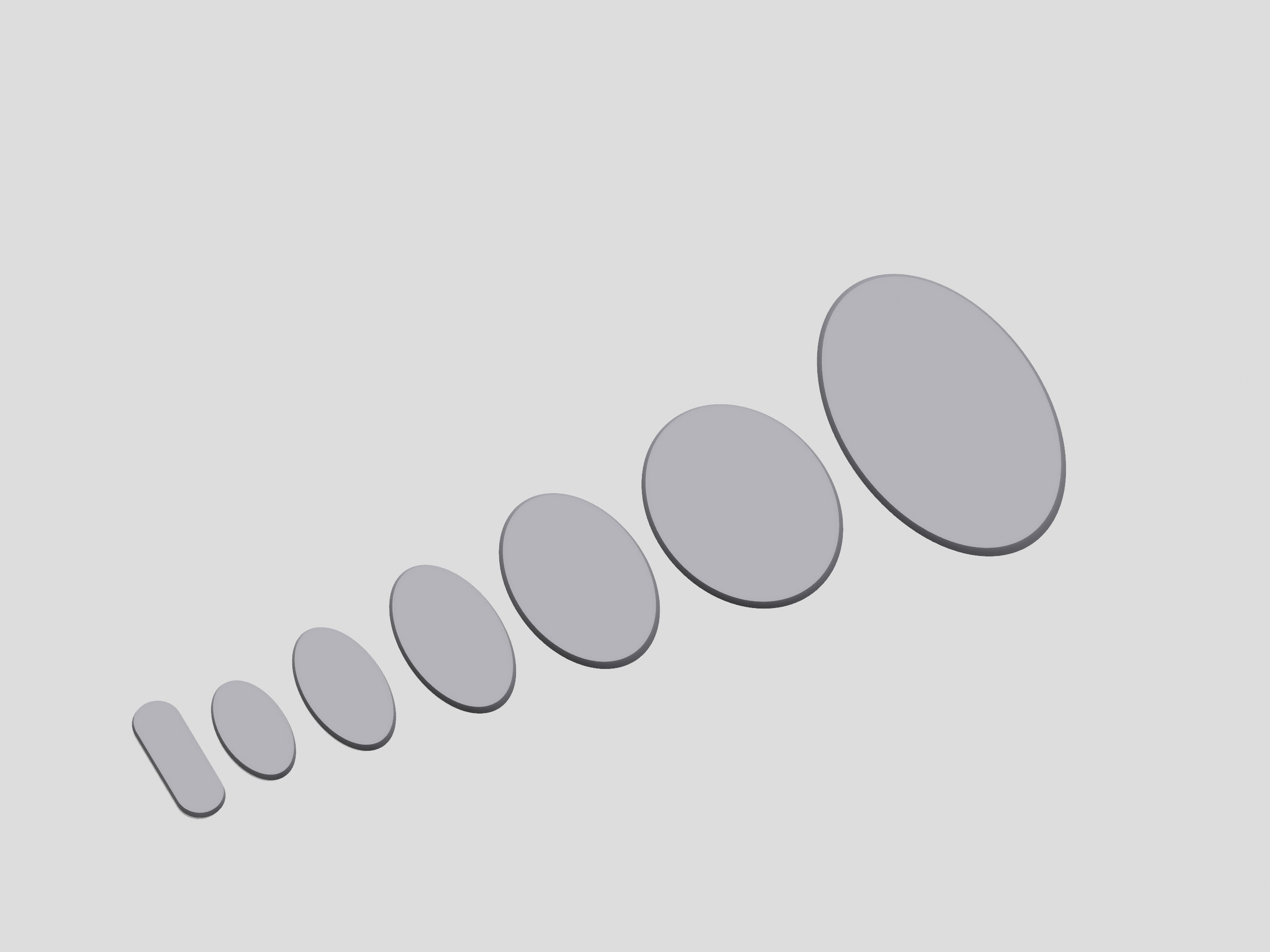 Oval Blank Bases - 3d Printed - Etsy