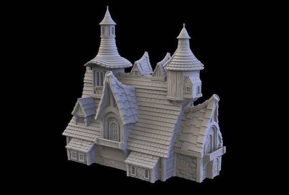 Fantasy Town Hall 3D Print - Etsy
