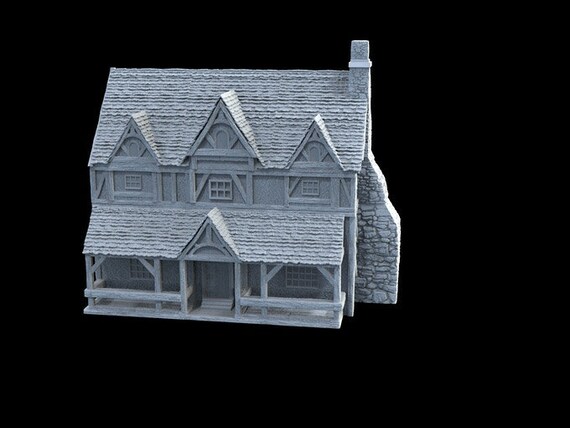 The Medieval Manor 3D Print - Etsy