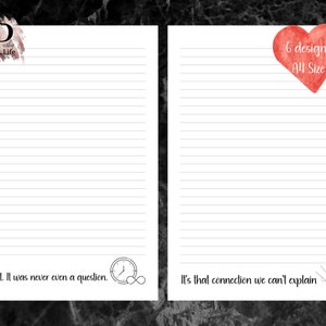 Prison Wife Stationery Bundle, Printable Prison Love Letter Writing ...