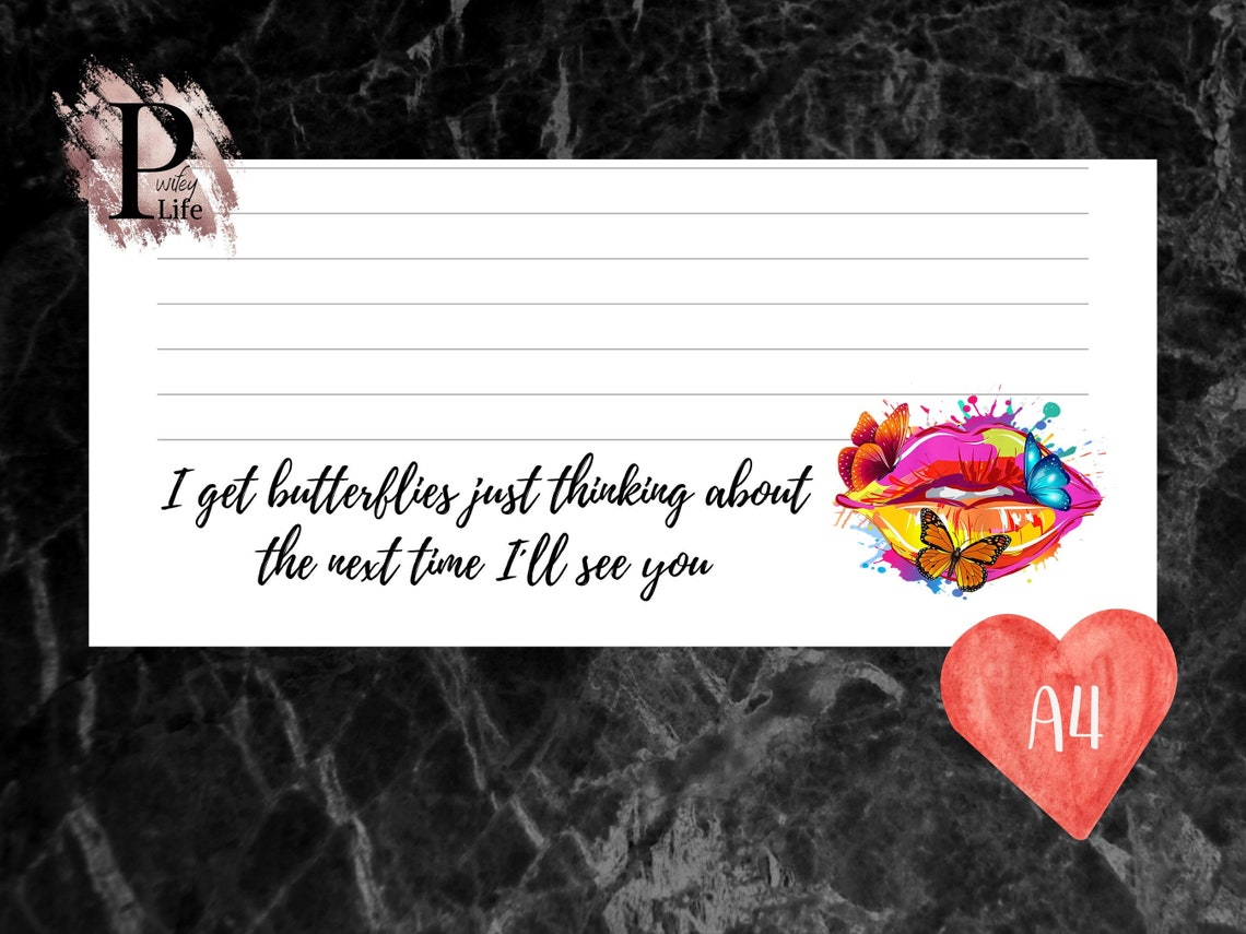 Prison Wife Stationery Paper Printable Prison Love Letter - Etsy