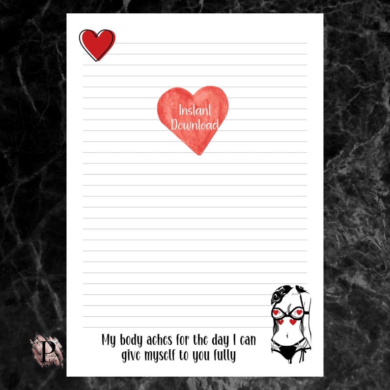 Prison Wife Stationery Set, Printable Prison Love Letters, Inmate Love ...