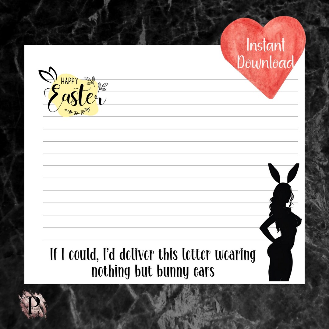 Prison Wife Stationery Paper - Easter Inmate Love Letter Writing Paper ...