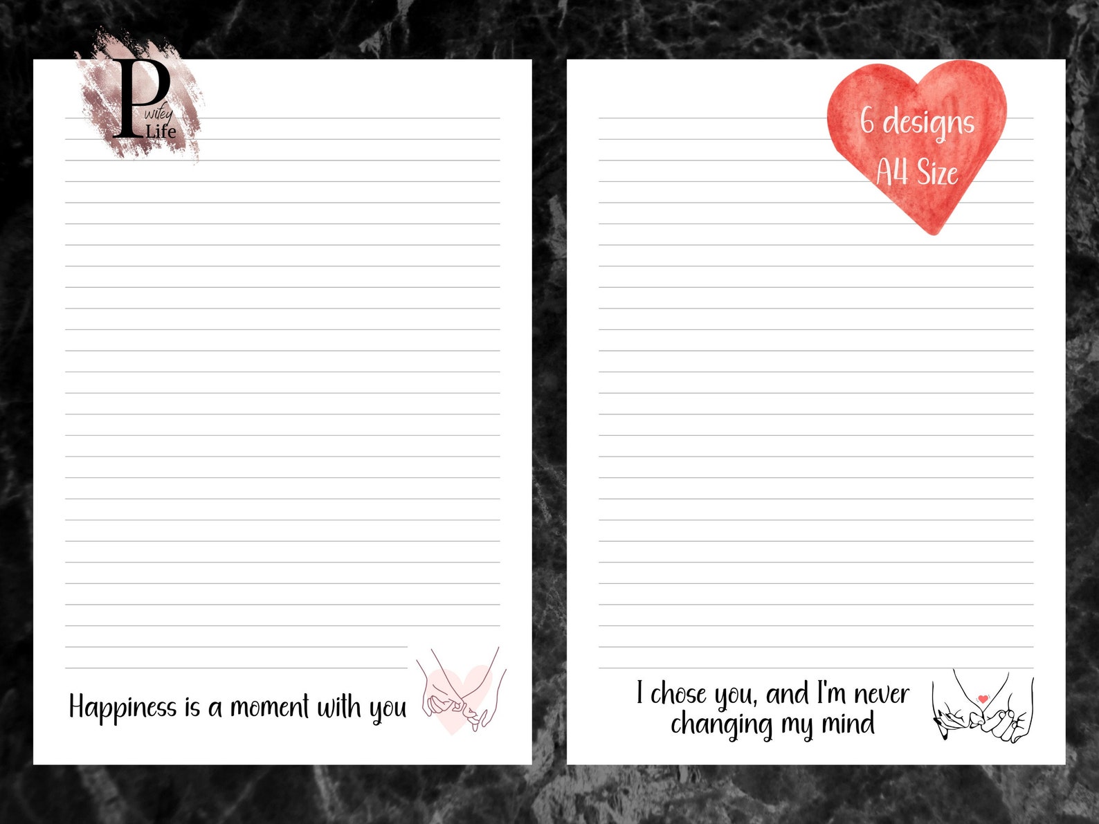 Prison Wife Stationery Bundle, Printable Prison Love Letter Writing ...