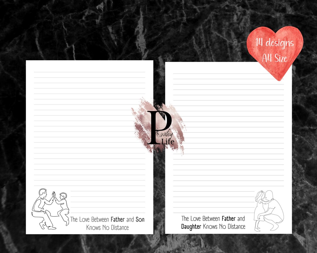 Prison Wife Stationery Bundle, 14 Various Designs, Inmate Father's Day ...