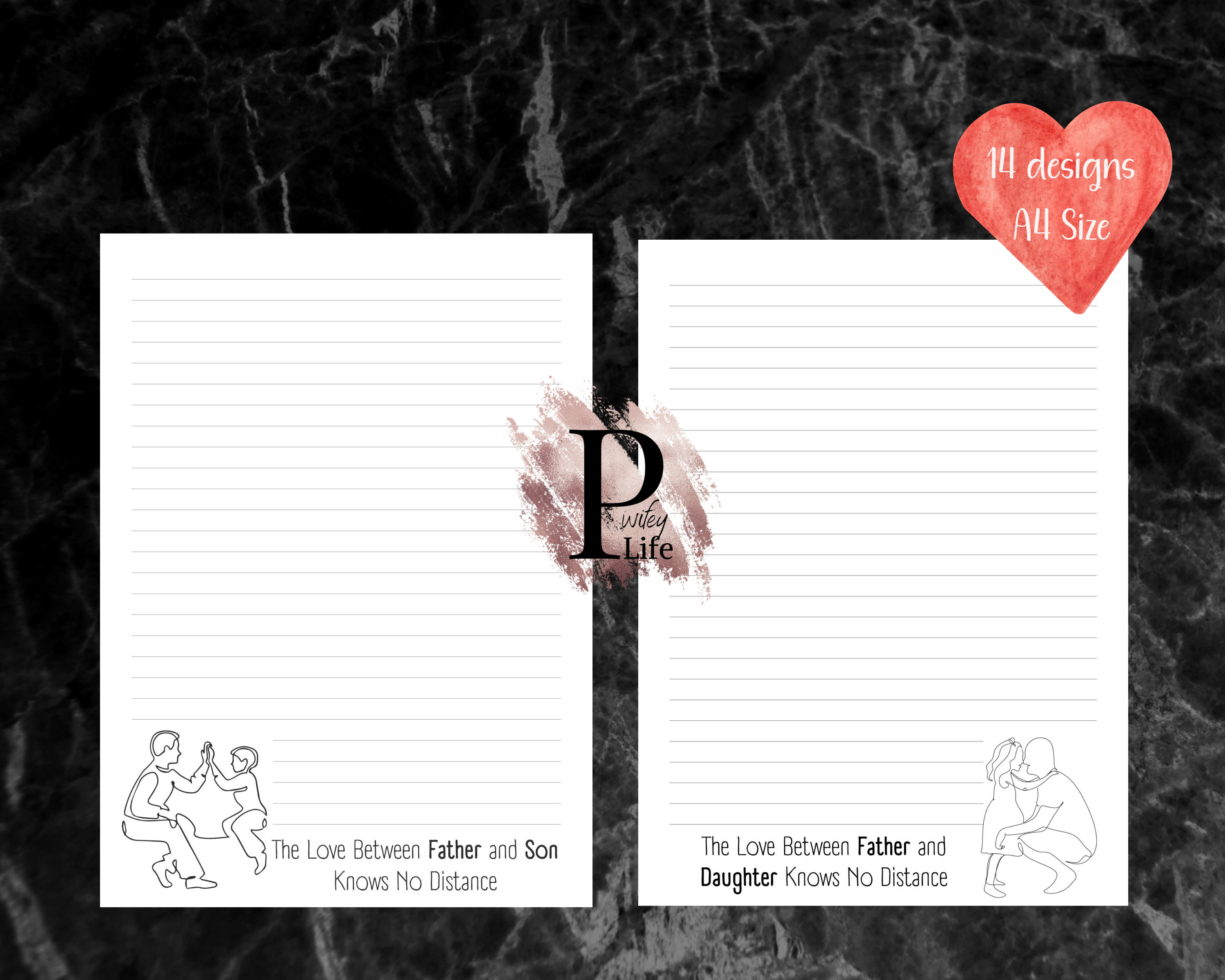 Prison Wife Stationery Bundle, 14 Various Designs, Inmate Father's Day ...