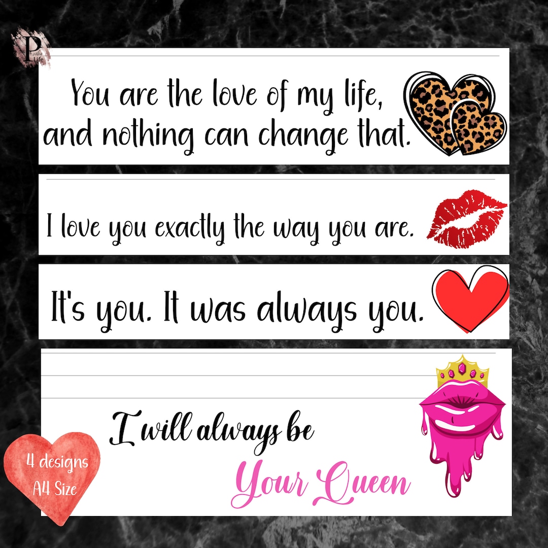 Prison Wife Stationery Paper, Printable Prison Love Letter, 4 Various ...