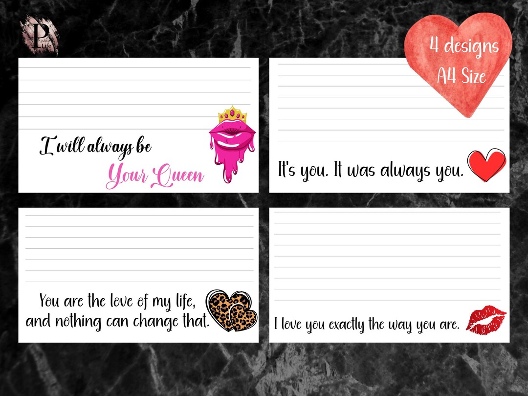 Prison Wife Stationery Paper Printable Prison Love Letter 4 - Etsy