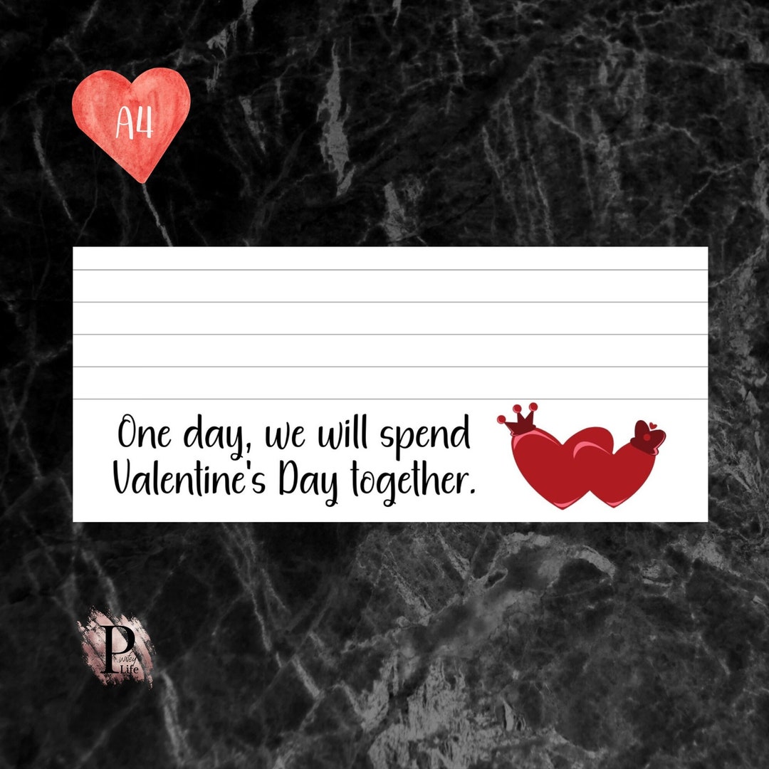 Prison Wife Stationery Valentine's Day, Printablr Valentine Love Letter ...