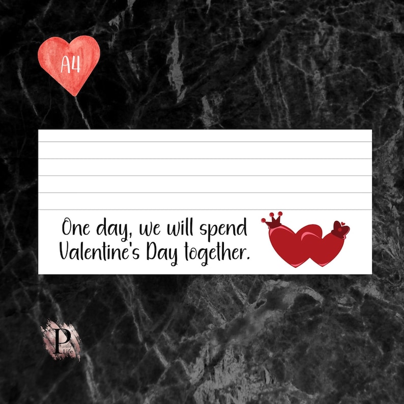Prison Wife Stationery Valentine's Day, Printablr Valentine Love Letter ...