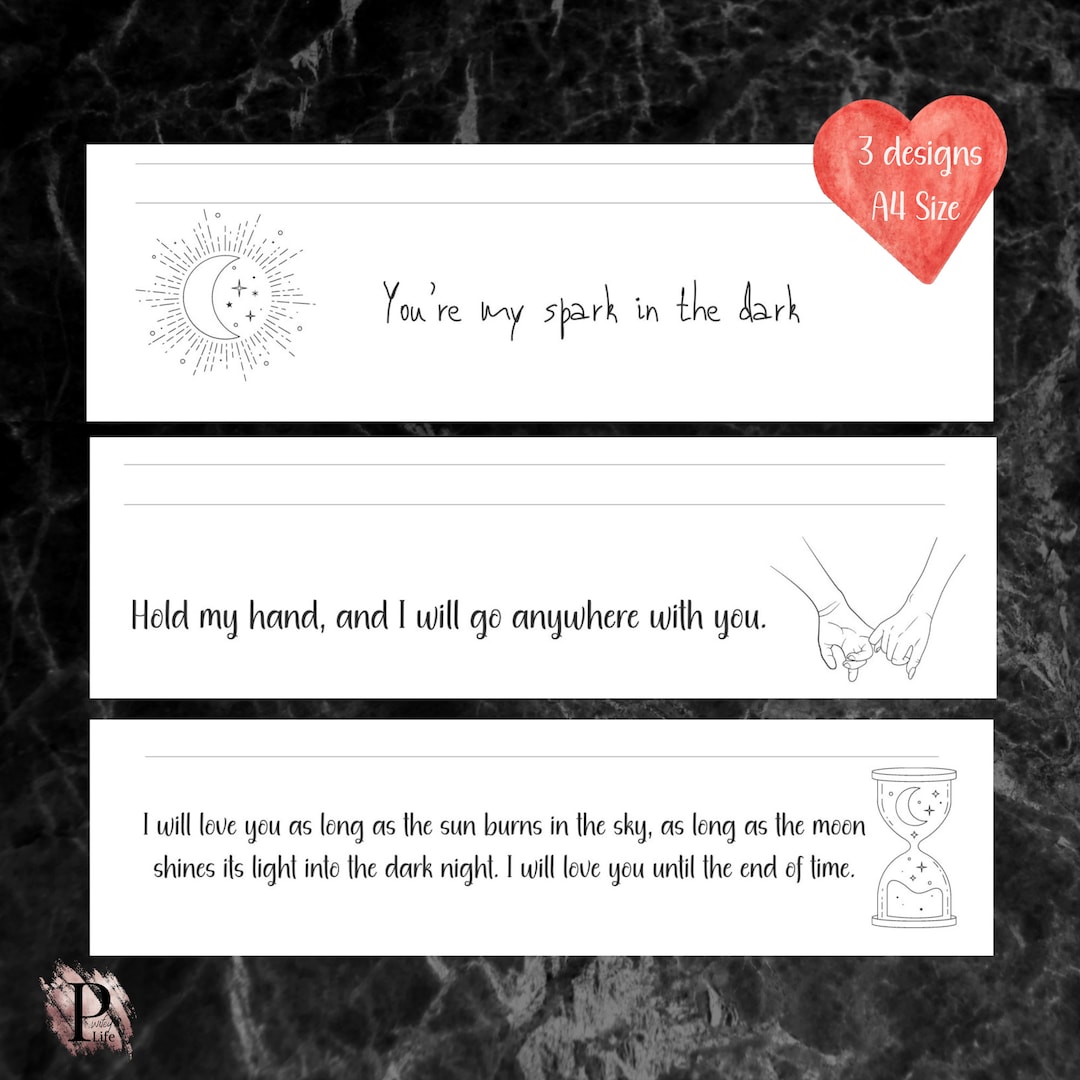 Prison Wife Stationery Bundle, Printable Prison Love Letter Writing ...