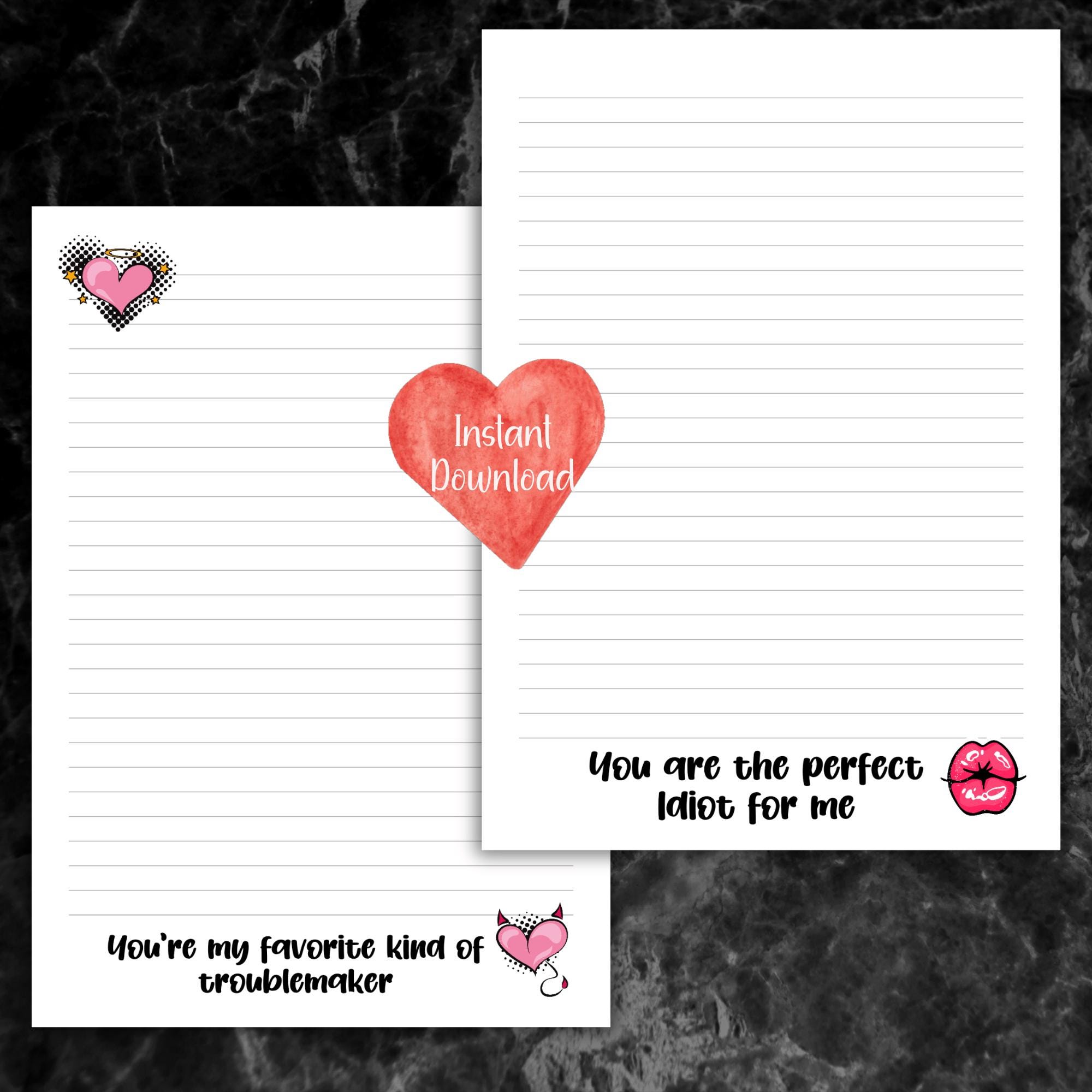Prison Wife Stationery Bundle, Printable Prison Love Letter Writing ...