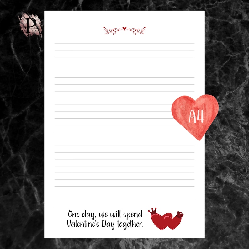 Prison Wife Stationery Valentine's Day, Printablr Valentine Love Letter ...