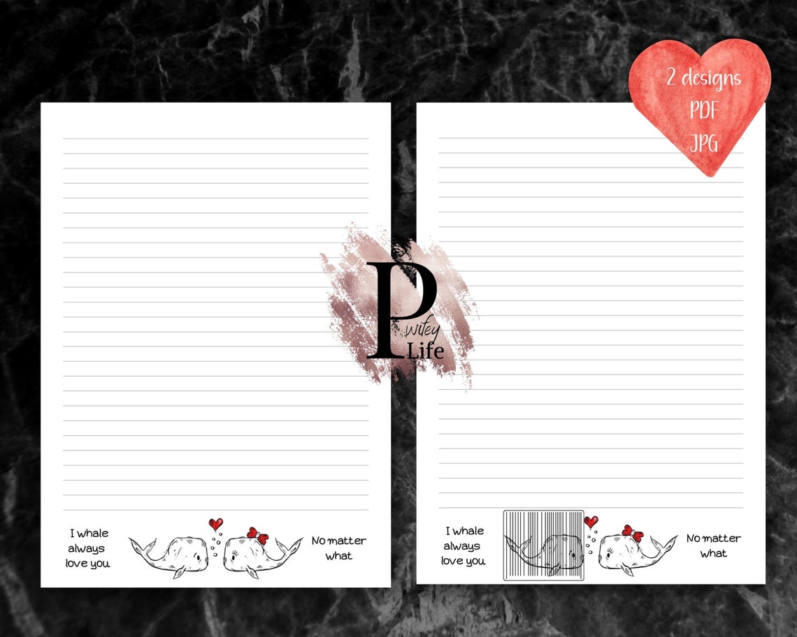 Prison Stationery, Prison Love Letter, Printable Prison Girlfriend ...
