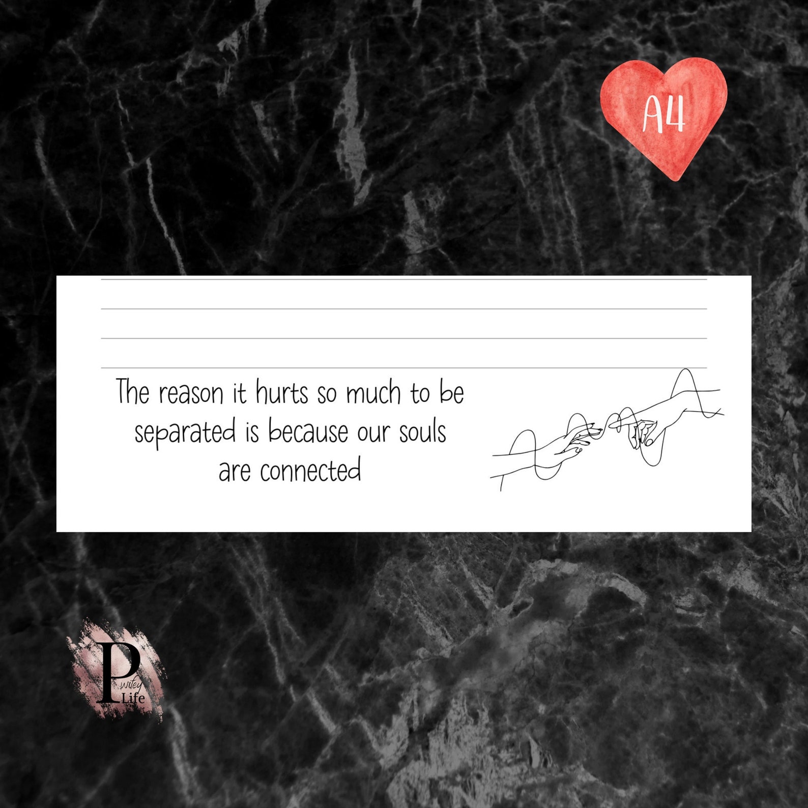 Prison Wife Stationery, Printable Prison Love Letter, Digital Download ...