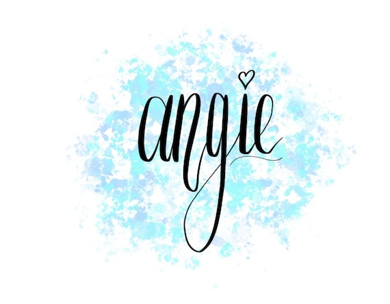 Angie Nombres de caligrafía descarga digital uso para | Etsy México