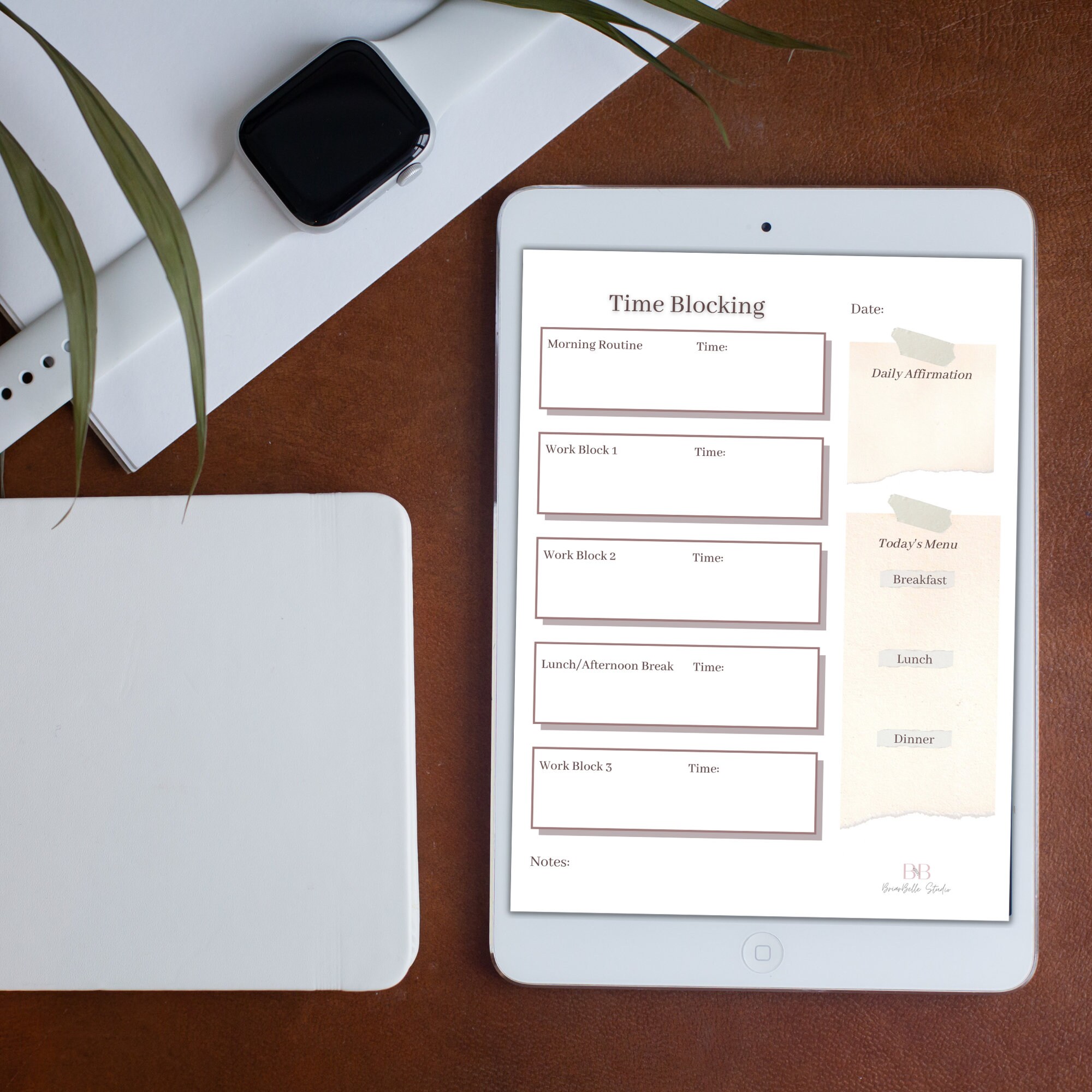 Time Blocking Day Planner Printable - Etsy