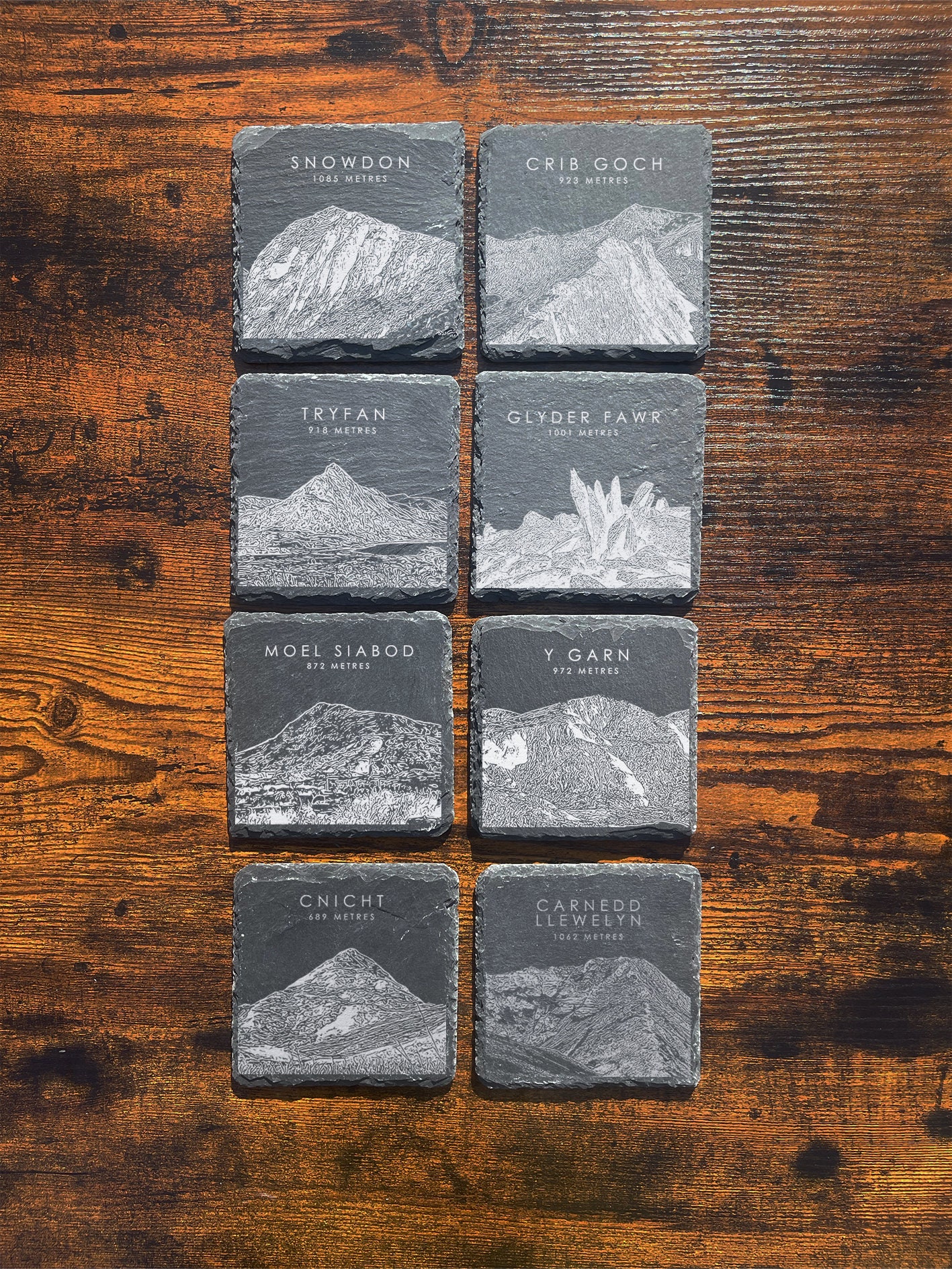 Snowdonia Sketches Slate Coaster Set - Etsy