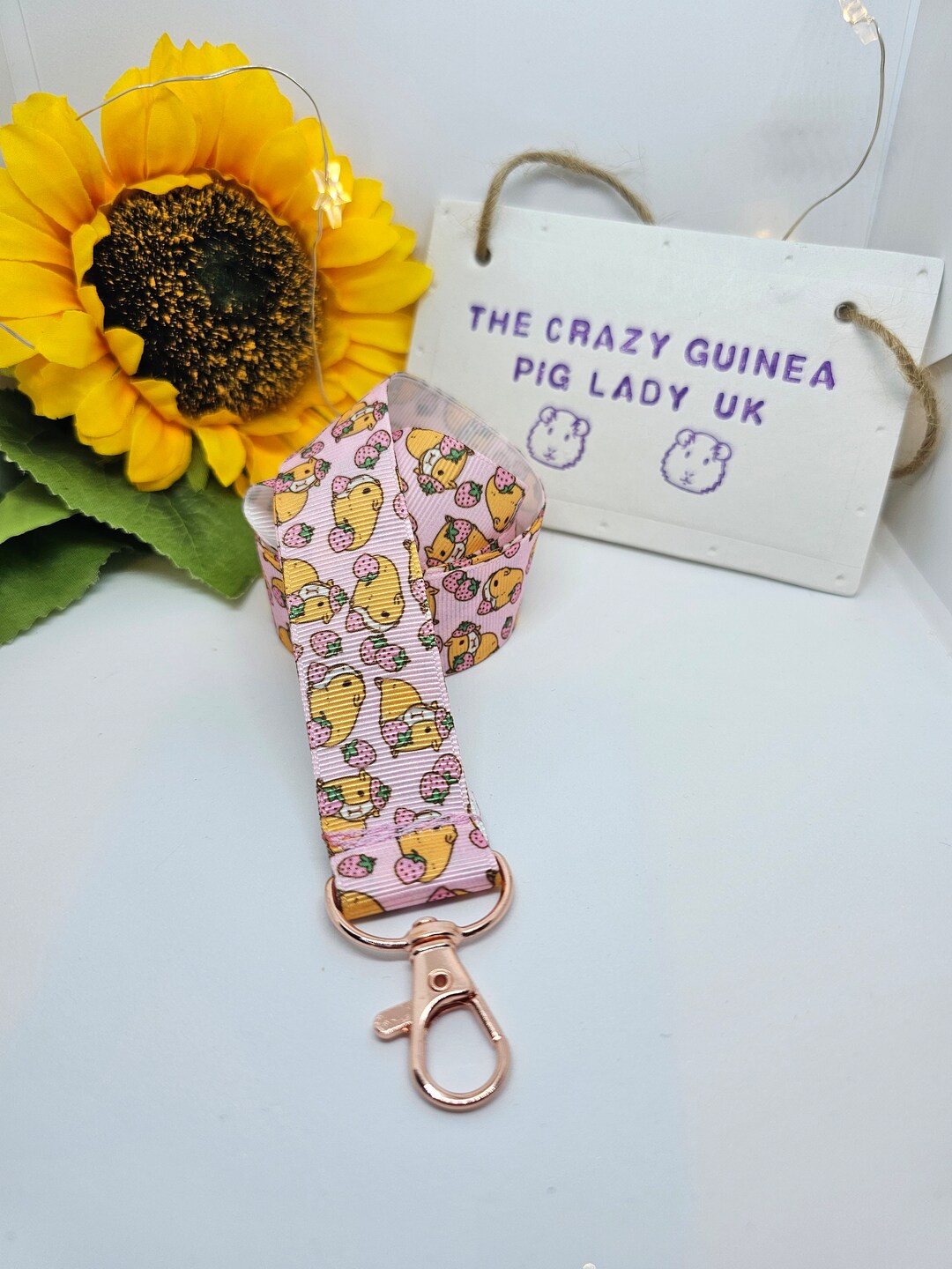 Guinea Pig Lanyard and Badge Holder, Lanyard for Keys, Lanyard for ...