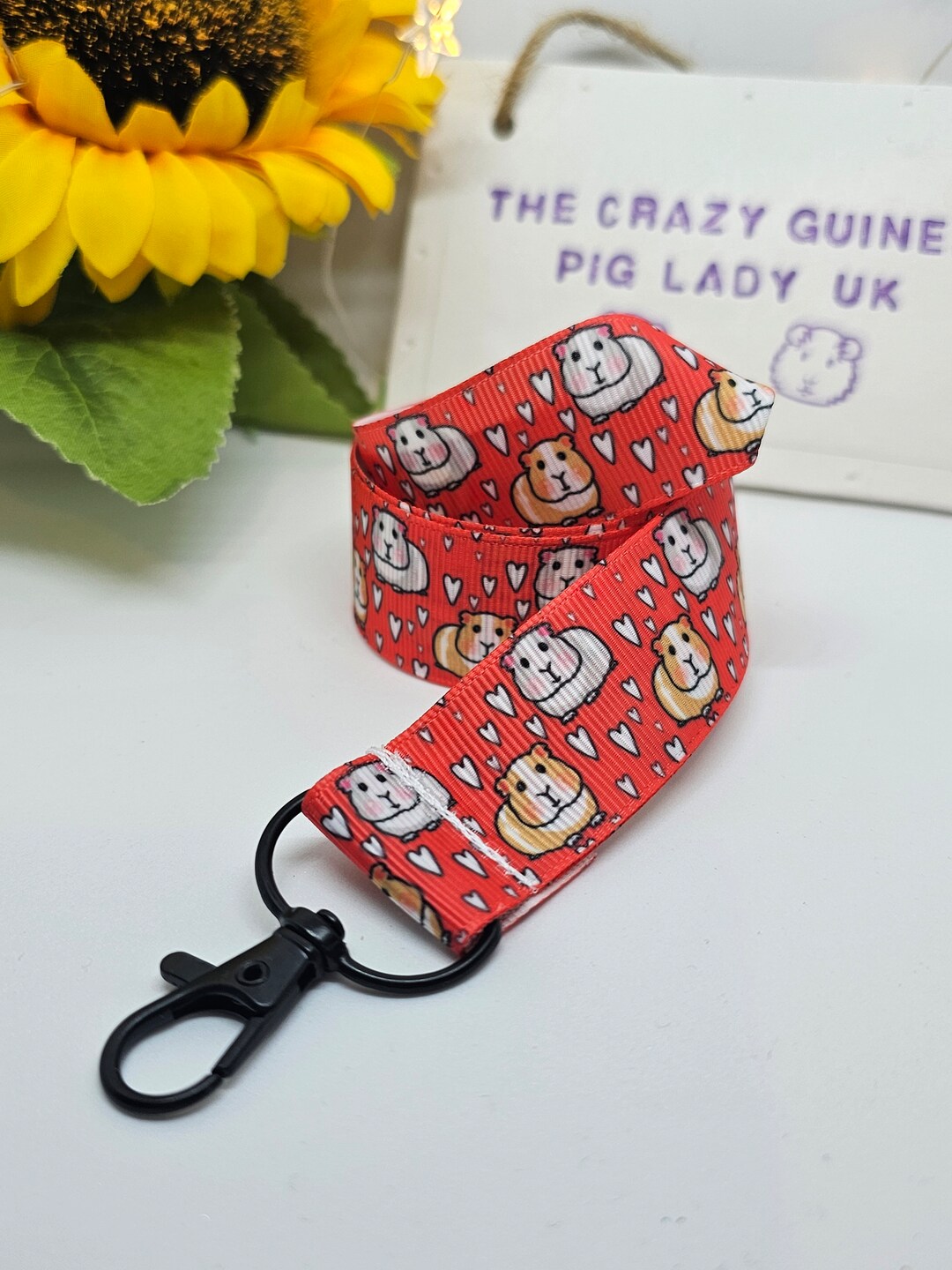 Guinea Pig Lanyard and Badge Holder, Lanyard for Teacher, Nurses ...