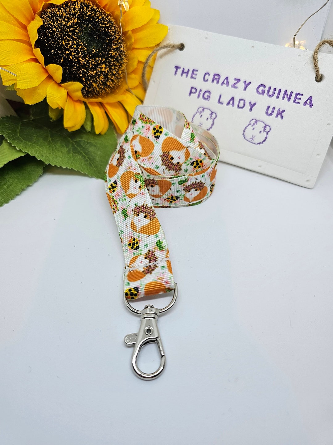 Guinea Pig Lanyard and Badge Holder, Lanyard for Keys, Lanyard for ...