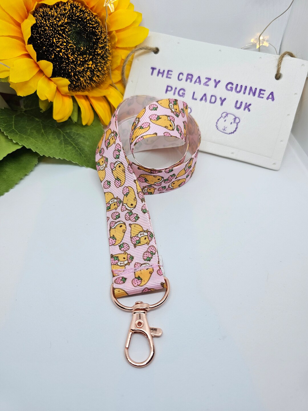 Guinea Pig Lanyard and Badge Holder, Lanyard for Keys, Lanyard for ...