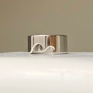 Wave Ring Surf Wave Ring Ocean Wave Band Beach Jewelry Surfer - Etsy