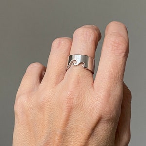 Wave Ring Surf Wave Ring Ocean Wave Band Beach Jewelry Surfer - Etsy