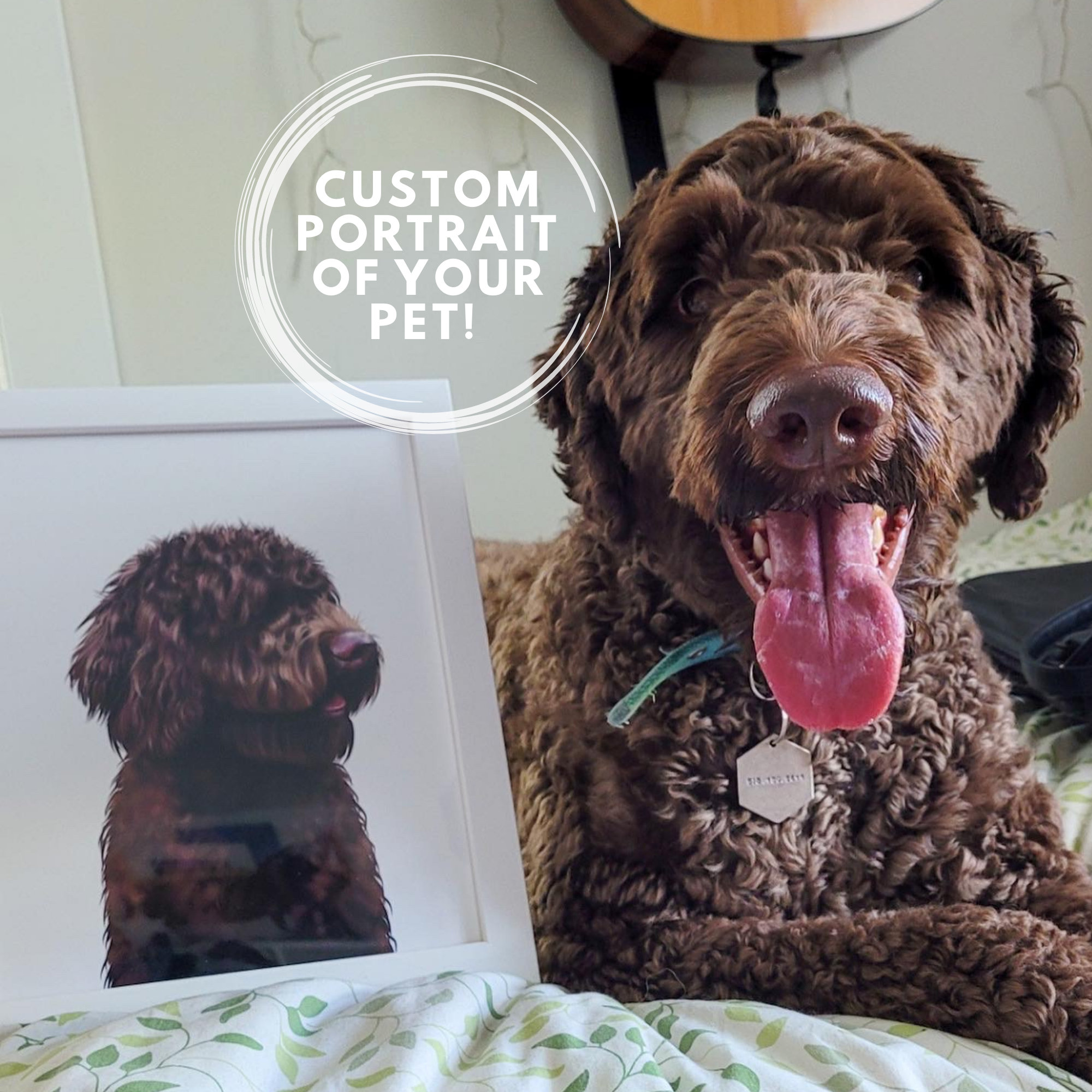 Custom Pet Art Print Pet Portrait Drawing Gift Personalized - Etsy