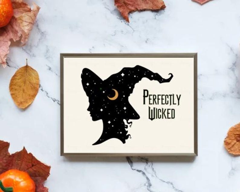 Printable Wicked Witch Sign, Halloween Wall Art, Spooky Season Poster ...