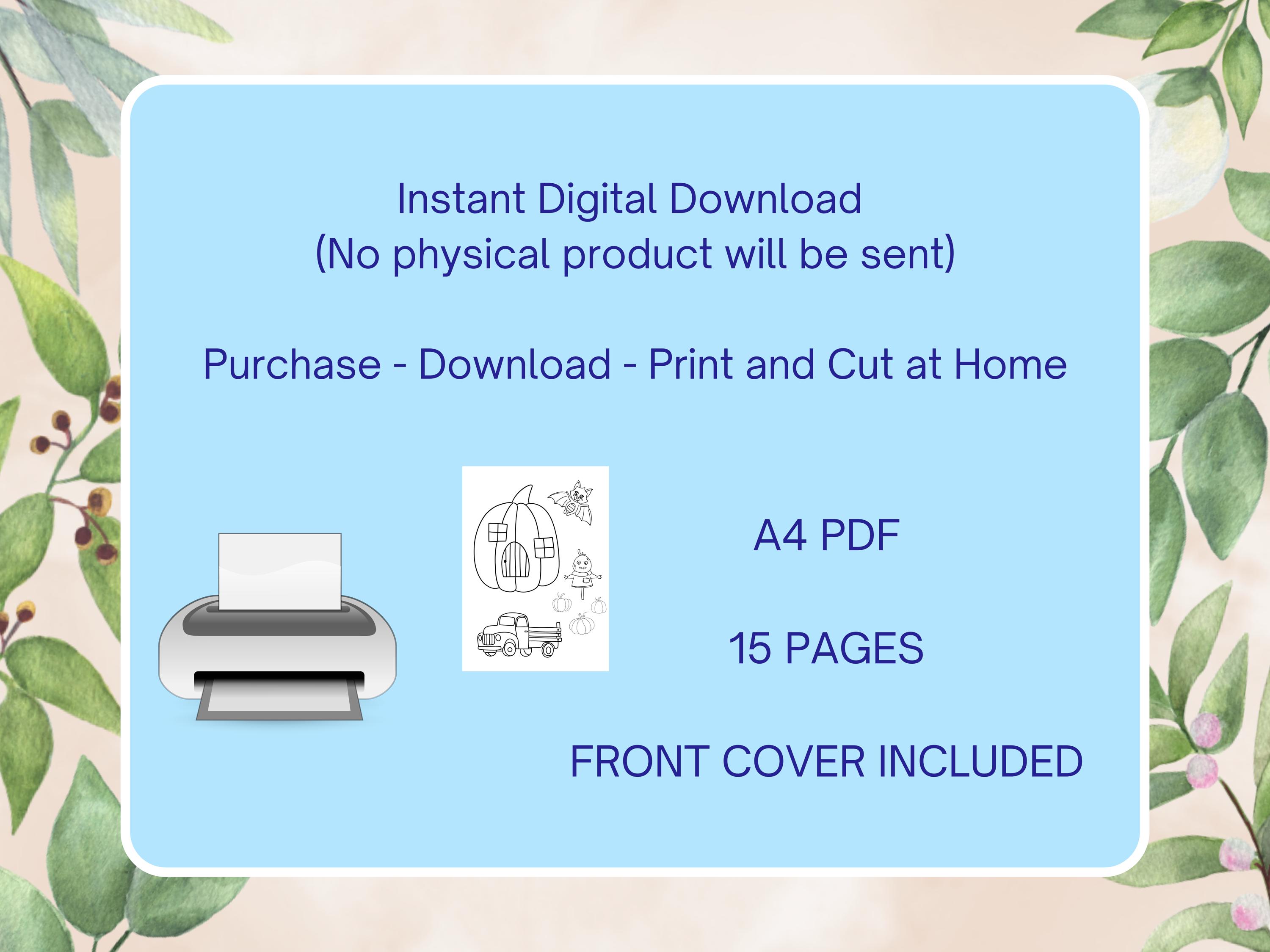 Printable Halloween Colouring Book Halloween Kids Activity Colouring ...