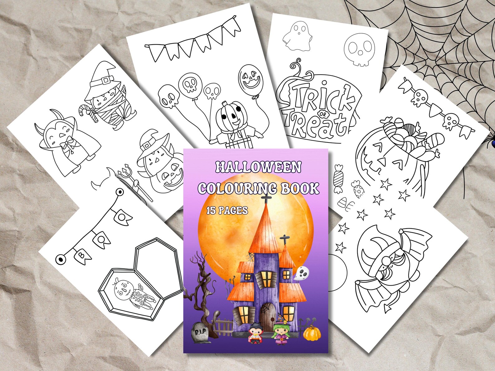 Printable Halloween Colouring Book Halloween Kids Activity Colouring ...