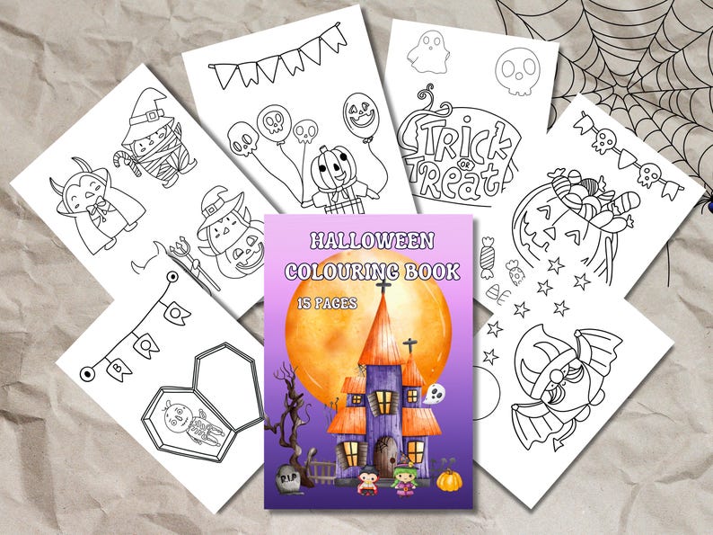 Printable Halloween Colouring Book Halloween Kids Activity Colouring ...