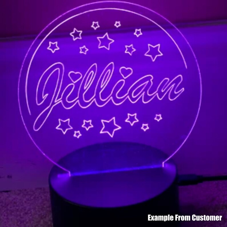 Customizable RGB LED Acrylic Sign Acrylic LED Sign - Etsy